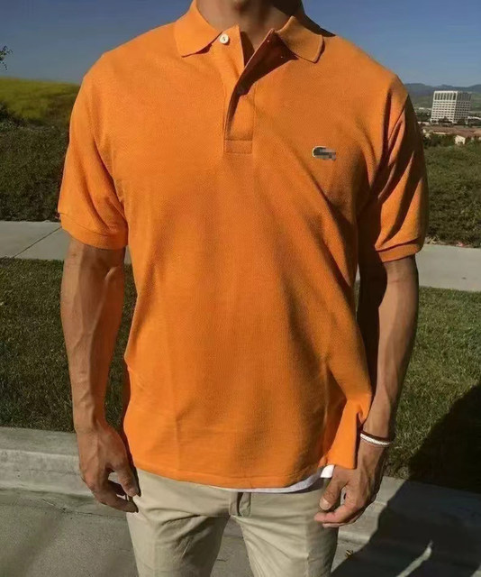 Junran Shark POLO shirt short-sleeved T-shirt men's lapel half-sleeved solid color casual T ...