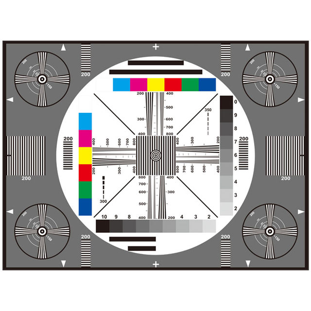Clarity CCD line number test card surveillance camera resolution test ...