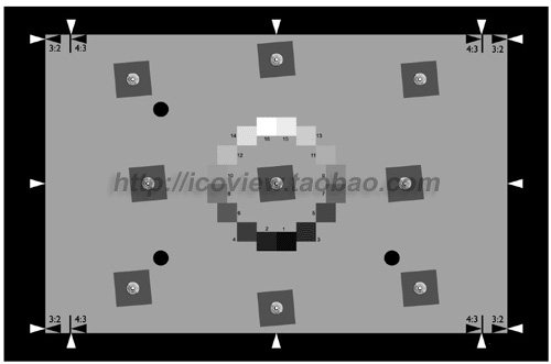 ISO122332014SLANTEDEDGECHARTTE275 HD camera test card