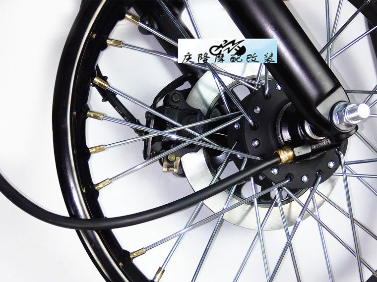 CG125 motorcycle retro modification widened front hub disc brake Pearl ...