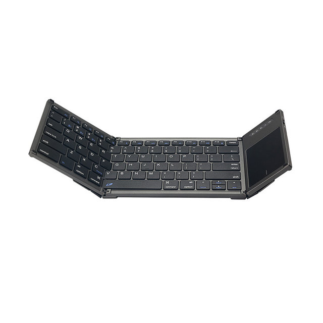 Portable foldable wireless Bluetooth touch keyboard charging touch pad ...