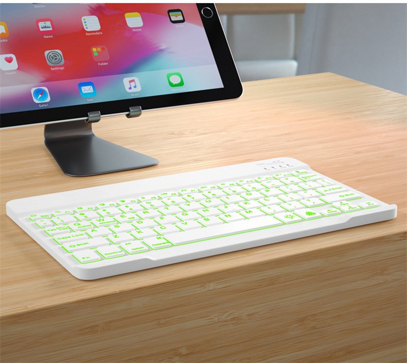 Mini 10-inch luminous Bluetooth keyboard iPad tablet laptop wireless ...