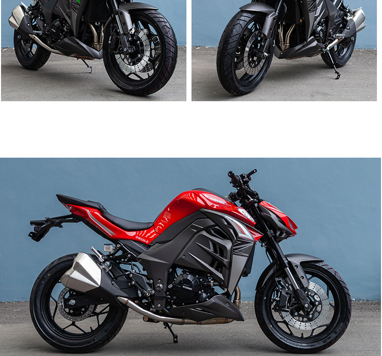 N19 street car Jiajue Python motorcycle Jiaolong sports car Kawasaki Z1000 imitation racing two ...