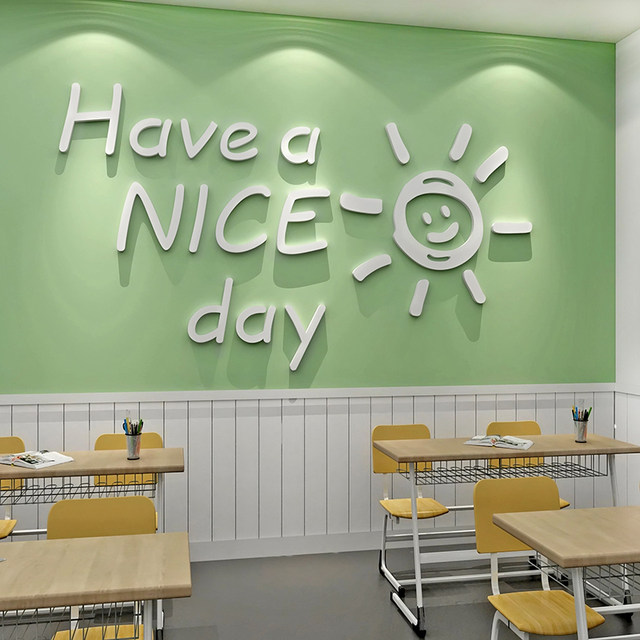 Classroom layout Decoration Class Cultural Wall Sticker Creative ...