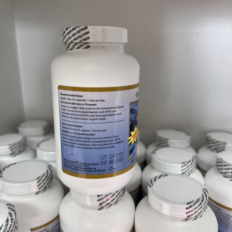 Canadian purchasing agent Green vitamin Pure seal oil Capsules 500mg ...