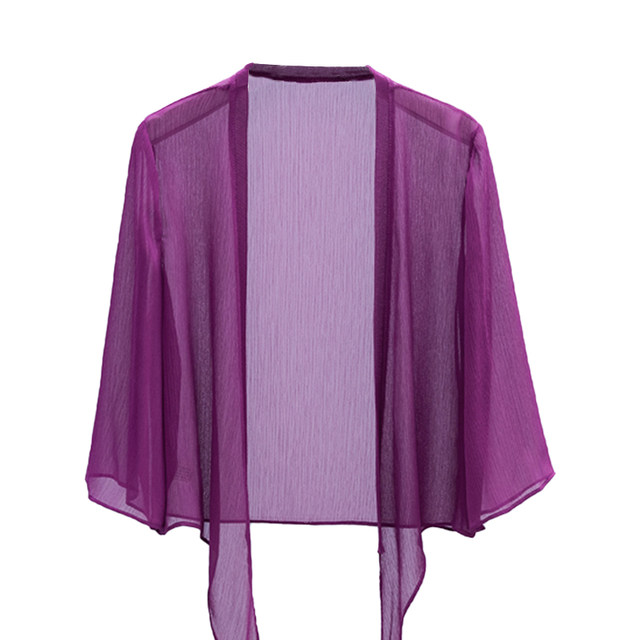 Summer chiffon lace shawl shawl female short sun sweater with dress ...