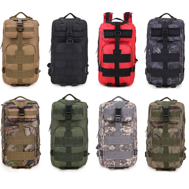 Outdoor sports military camouflage 3P tactical backpack summer camp ...