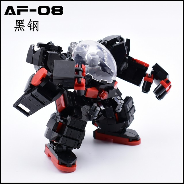 Uncle Bird building blocks MOC assembled small mecha Alpha team ...
