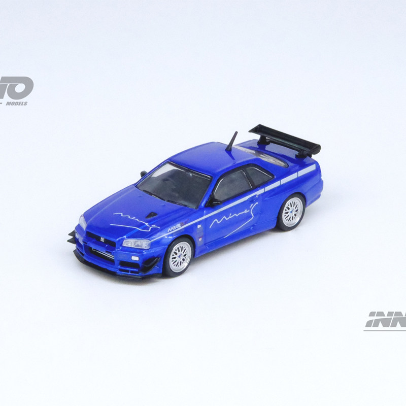 Inno 1:64 Nissan Skyrim GT-R R34 V-SPEC TUNED simulation alloy car model