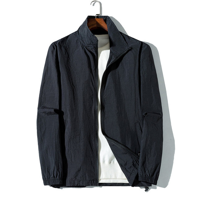 Summer sunscreen clothes, hats, thin jackets, male breathable solid ...