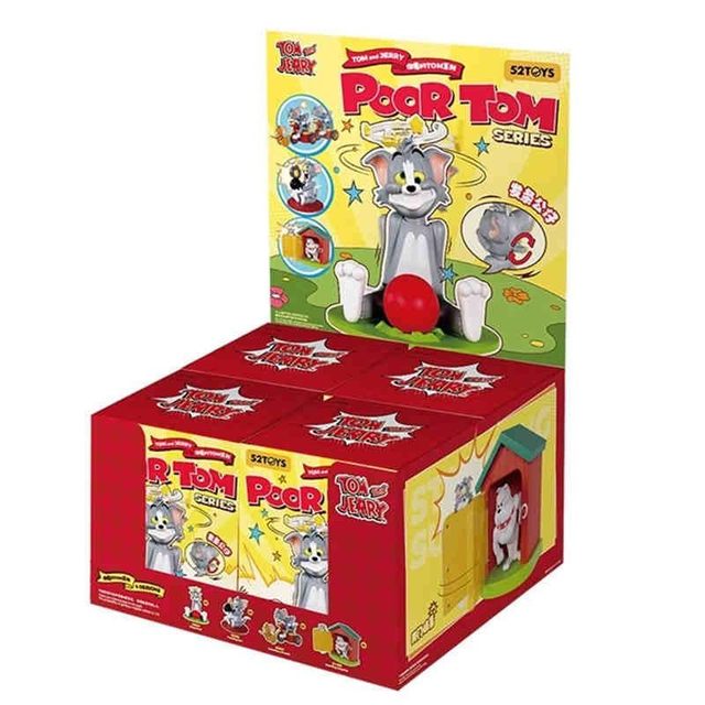 Genuine 52TOYSTOMandJERRY unlucky TOM cat and mouse blind box movable ...