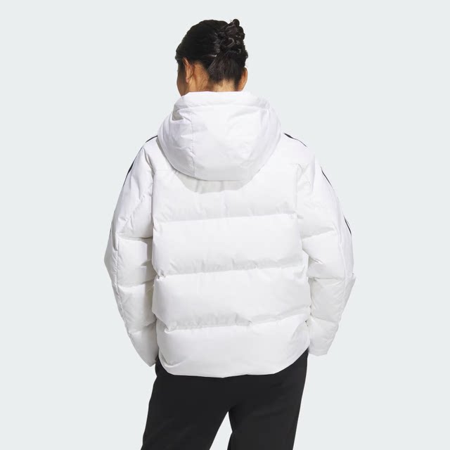adidas Adidas hooded down jacket women's winter new loose sports three ...