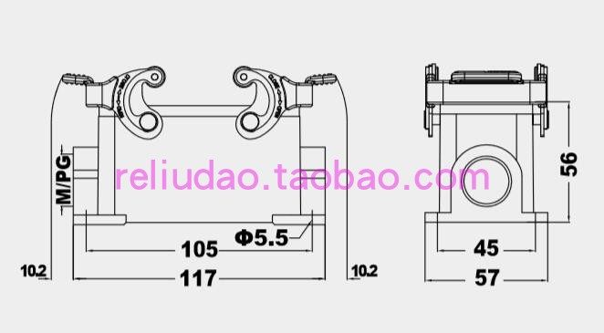 WAIN connector H16B-SF-2L/SC-M25 Weien PG21 original new 19300161271 ...