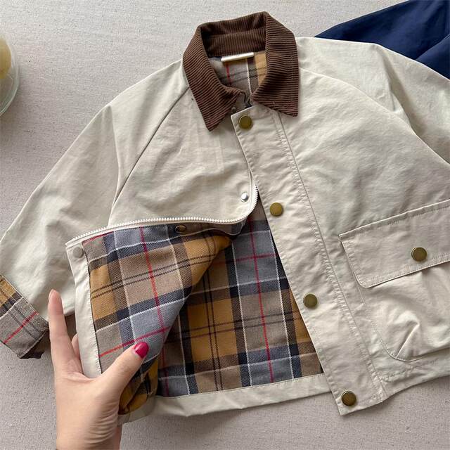 Chenma Children's Jacket 2025 Spring Japanese Trendy Brand Plaid ...