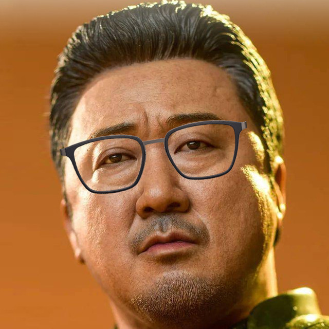 Big face wide -faced men without screw glasses, super light elasticity ...