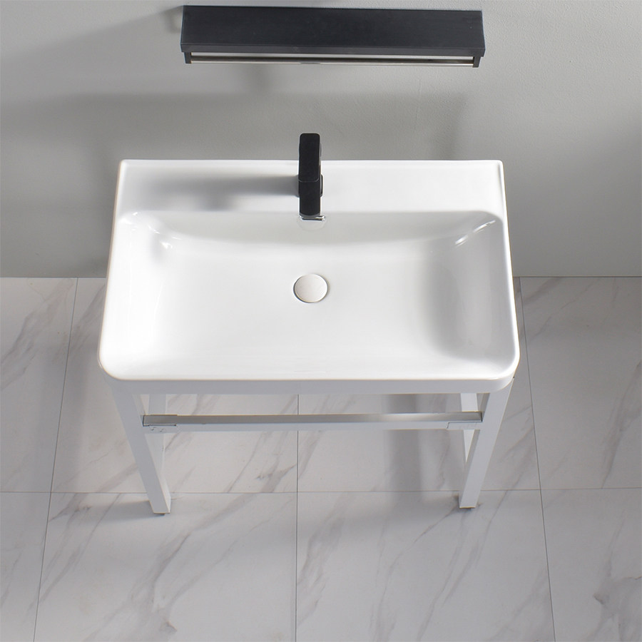 Integrated countertop pot floor -type bathroom Washing pond ceramic all ...