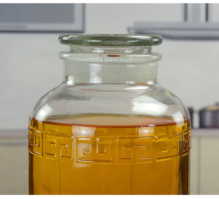 Large-Capacity Glass Oil Pot for Kitchen | Leak-Proof Oil Bottle with ...