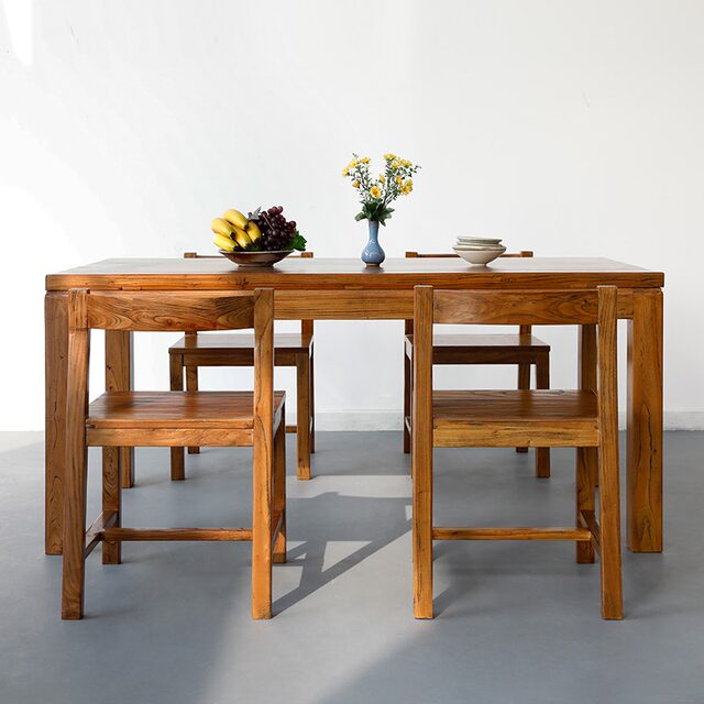 The simple and simple wooden tables are simple and modern Chinese new ...