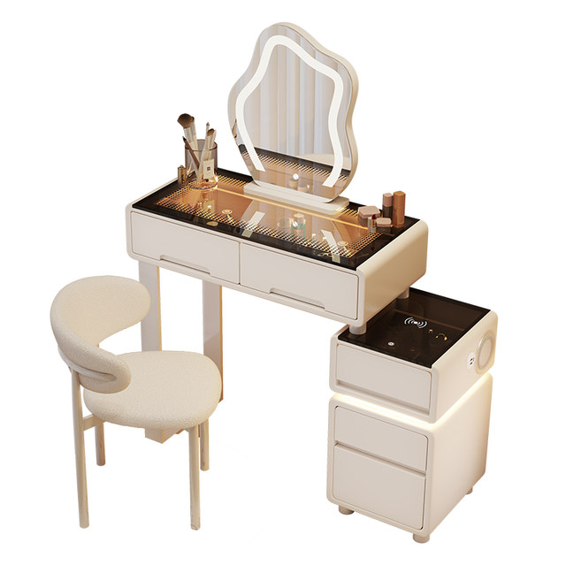 Small apartment dressing table bedroom 60cm modern simple 2024 smart ...