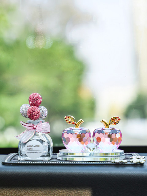 Peace Apple Car Ornaments, Creative High-End Cute Car Center Console ...