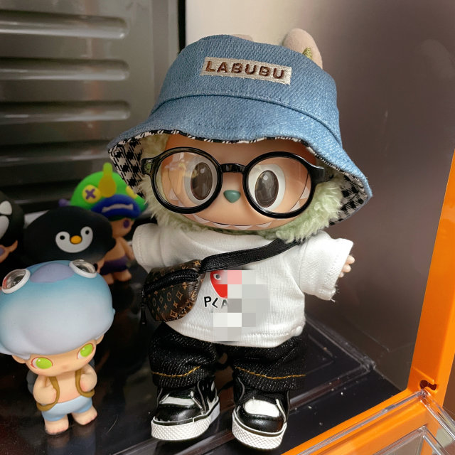 Vinyl doll pull cloth 17cm vinyl doll pendant LBUBU handmade trendy ...