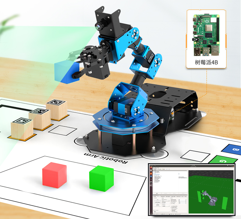 Robotic Arm - Deluxe edition/includes raspberry pi 4b/4g | Seven-star ...