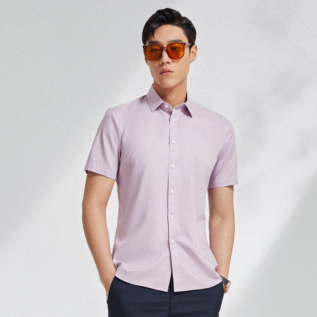 Youngor summer business casual comfortable breathable bamboo fiber ...