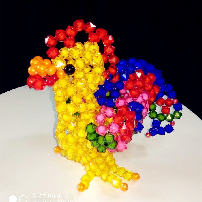 Acrylic Rooster Bead Kit - DIY Zodiac Craft Ornament