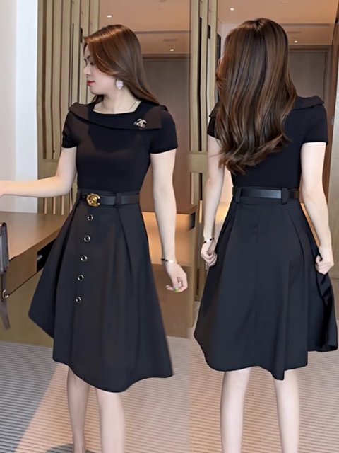 Fake dress for two women's summer dress 2025 this year's new ...