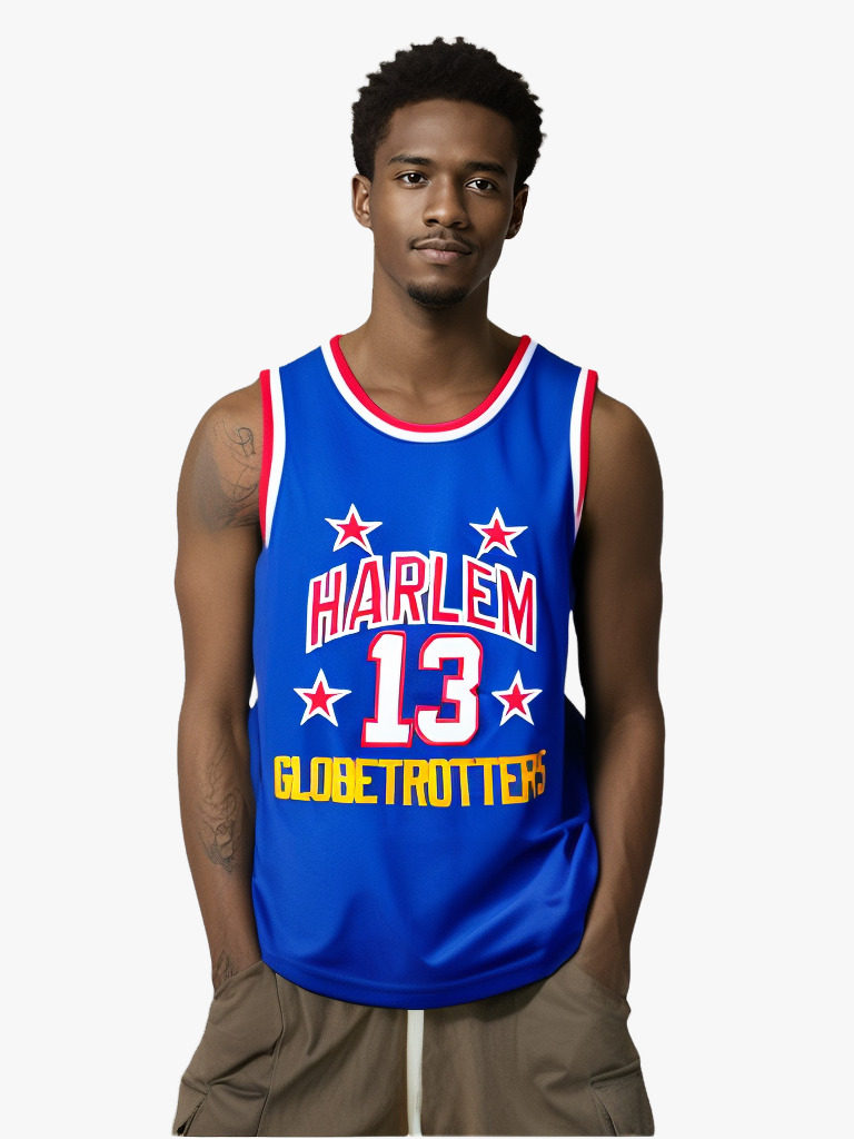 Wilder Chamberlain embroidered basketball suit Chamberlain Harlem ...