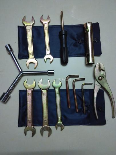 12-Piece Electric Motorcycle Tool Kit - Repair & Maintenance Set