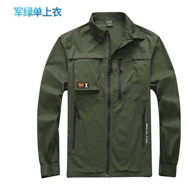 Work clothes tops men's summer pure cotton labor protection work ...