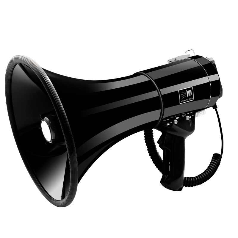 50W High-Power Hand-Held Megaphone Speaker with USB Tweeter