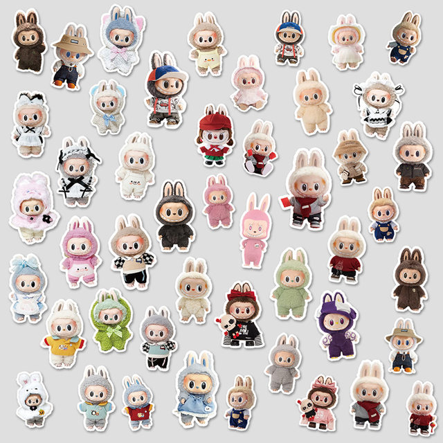 50 cartoon Labu cloth lovely creative stickers notebook mobile phones ...