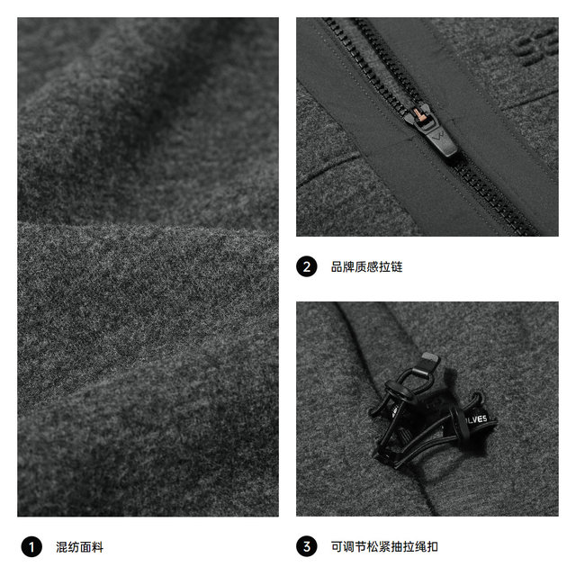 Septwolves official authentic stand collar cardigan sweatshirt knitted ...