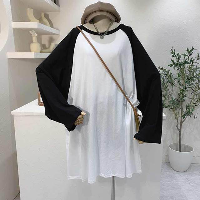 Super size 2-300jin [Jin is equal to 0.5 kg] Fat mm Korean version of the splicing color, long ...