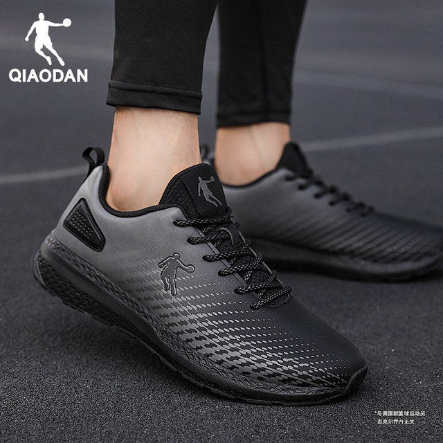 Jordan men's shoes 2025 spring new leather waterproof running shoes ...