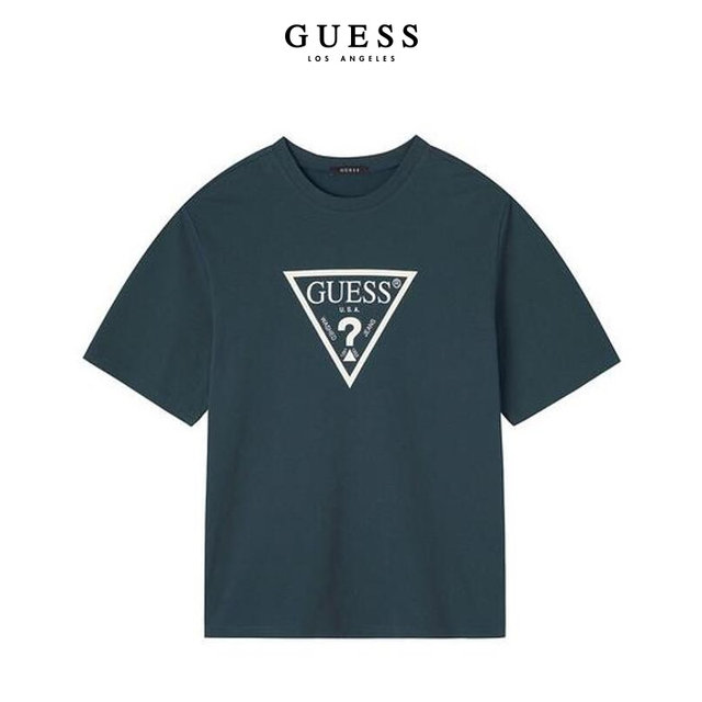 GUESS women's logo design oversize T-shirt-MN2K9406K