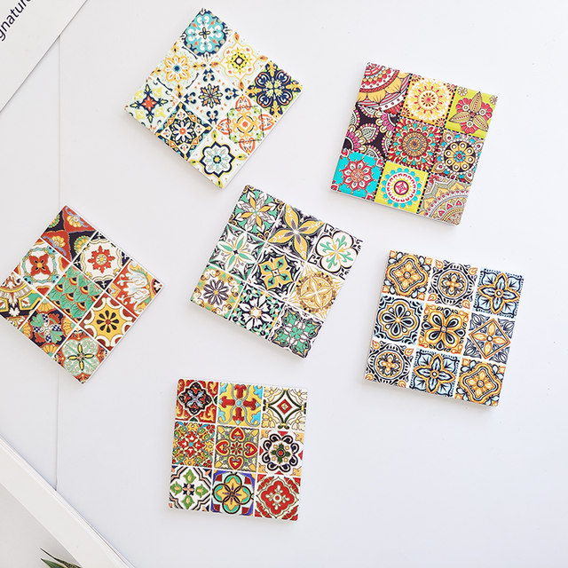 High face value light luxury blemish ceramic square embossed coating ...