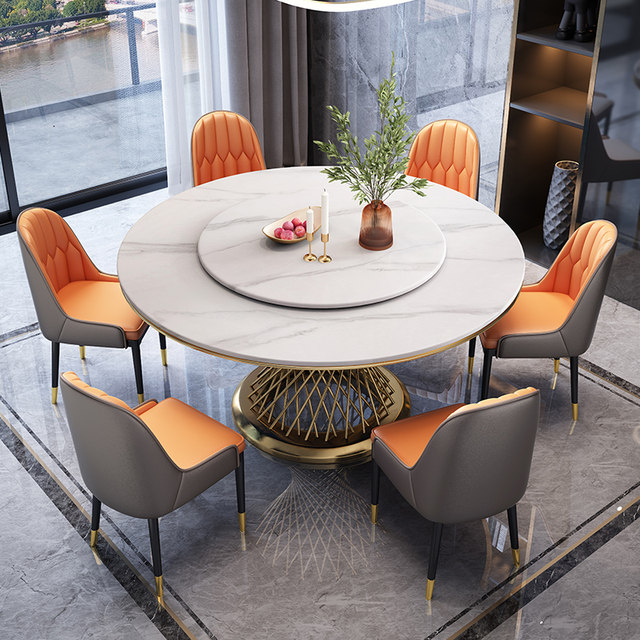 Xinbailiyan dining table and chair combination light luxury modern ...