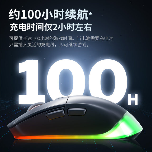 CHERRY Cherry M50 Wireless RGB Mouse Ergonomic Wireless Three-Mode ...