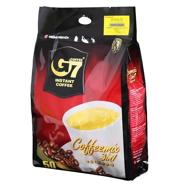 Vietnam imported Zhongyuan g7 coffee original three-in-one instant fragrant coffee 800g packed ...