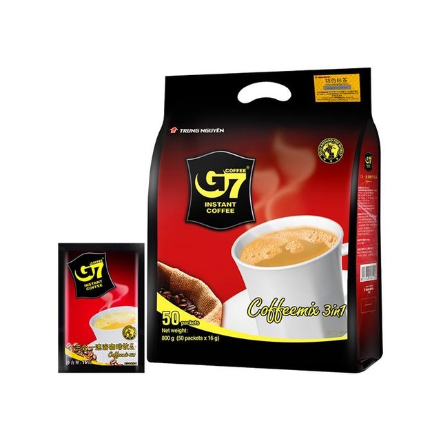 Three-in-one coffee 800g Vietnam Zhongyuan G7 original imported coffee three-in-one instant ...