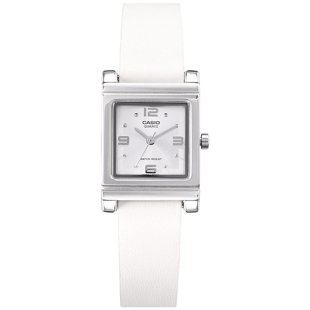 Casio small square watch white ins style simple fashion retro ladies Casio watch female ...