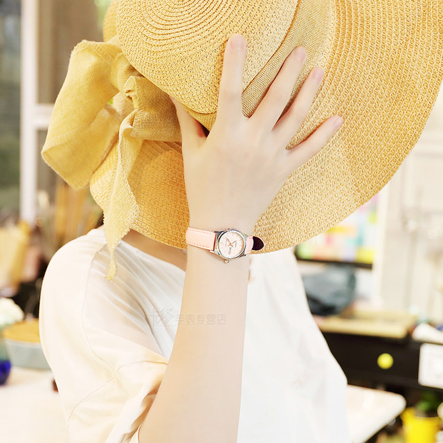 2024 new women's Casio watch female pink cherry blossom pink female ...