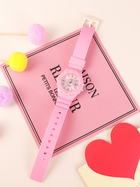 Casio children's watch primary school student ocean heart cherry ...