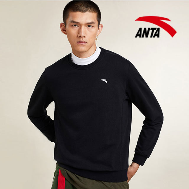 Anta long-sleeved T-shirt for men, authentic men's pullover tops ...