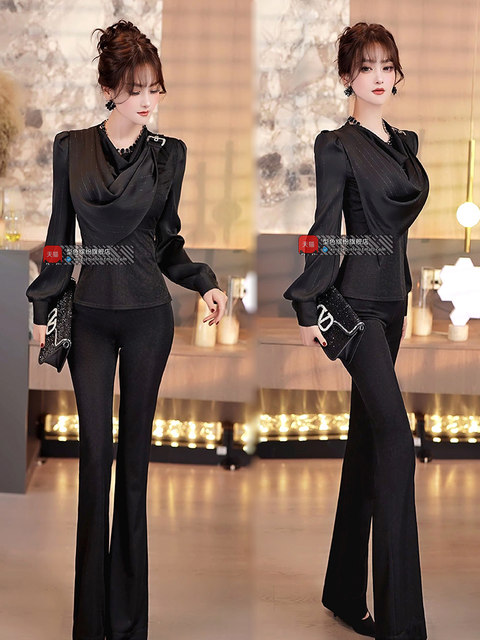 Irregular spring can be taken off with a swaying collar shirt and bell ...