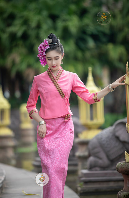 Dai traditional clothing women's suit Simple and breathable ladies two ...