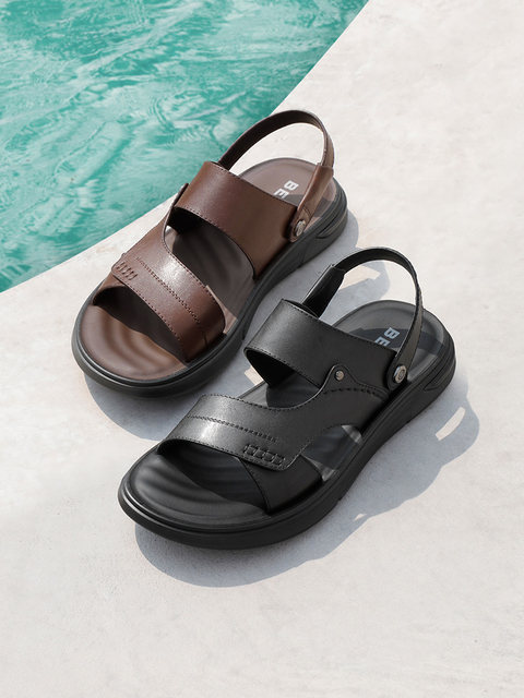 Father's Day Gift Belle Men's Shoes Outdoor Sandals Two Wearing Summer ...